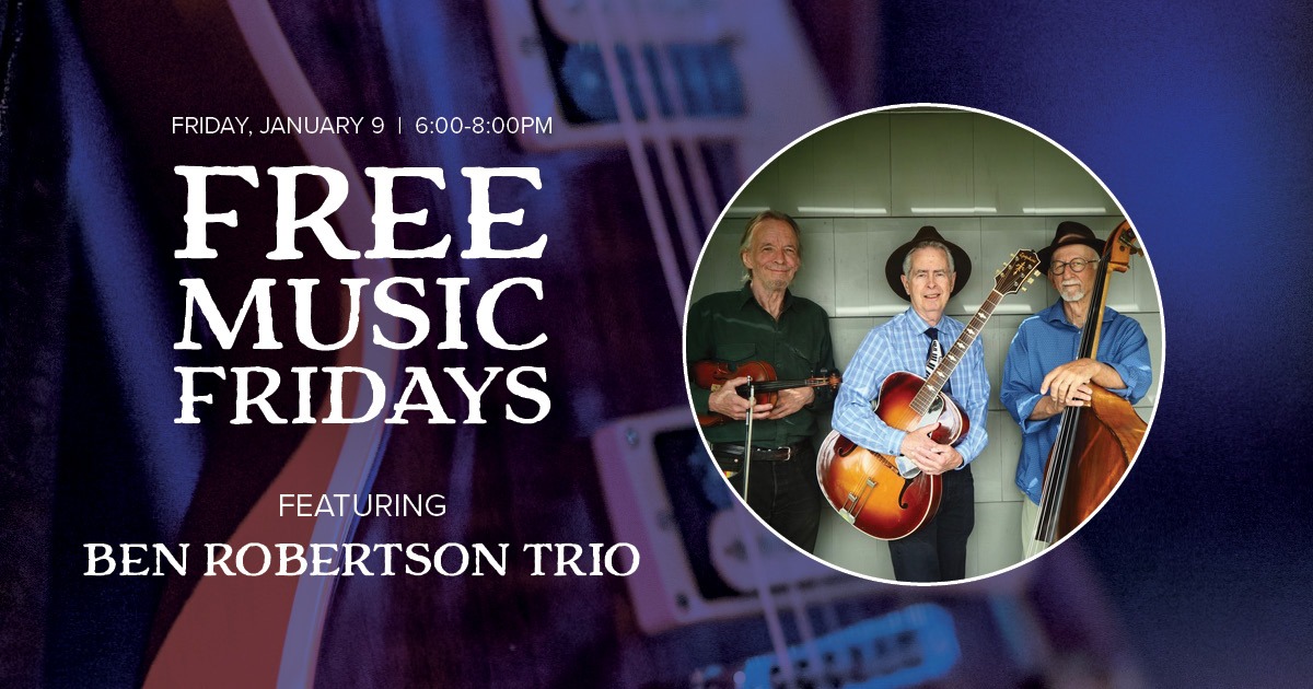 Jan 9 - Ben Robertson Trio - Bent Ridge Winery